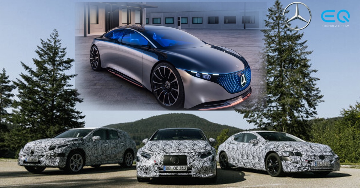 Mercedes-Benz เผยภาพ EQS, EQE และ EQE SUV