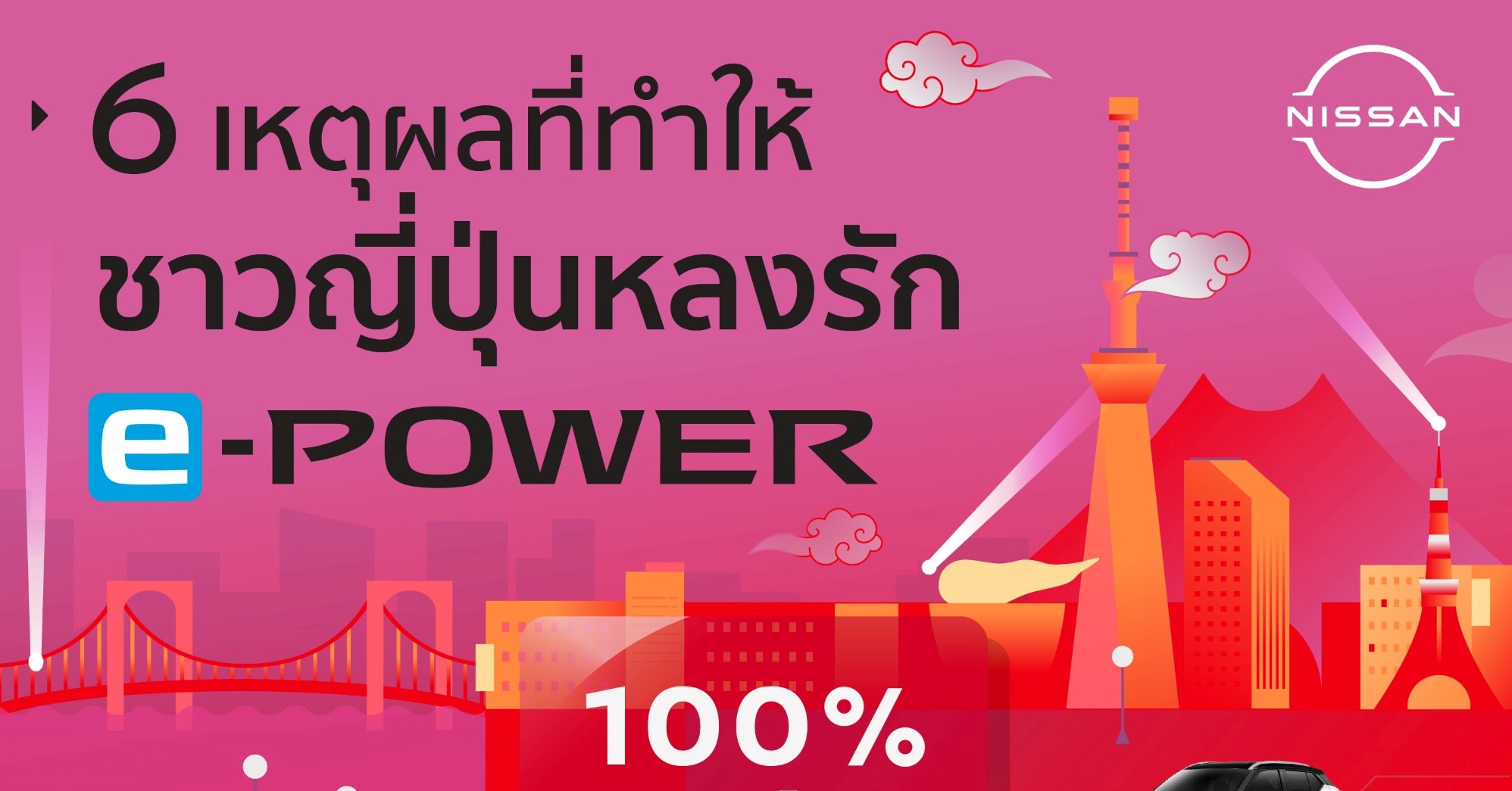 6 เหตุผลที่ทำให้เทคโนโลยี e-POWERได้รับความนิยม