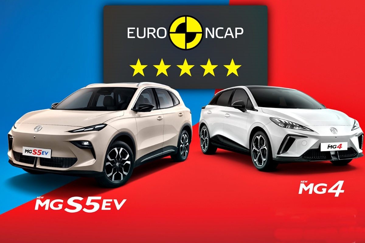 MG S5 EV และ MG 4 Electric ผ่านการทดสอบความปลอดภัยของ Euro NCAP ระดับ 5 ...